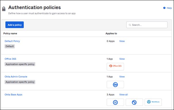 Changes to policies in Okta Identity Engine