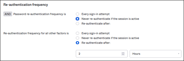 Changes to policies in Okta Identity Engine